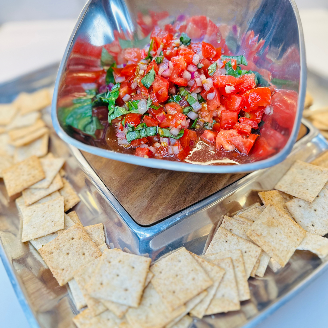 Tomato Bruschetta Dip | theroastedpurpose
